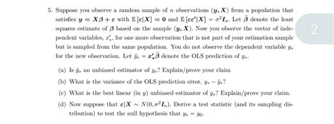 suppose you observe a random sample of n