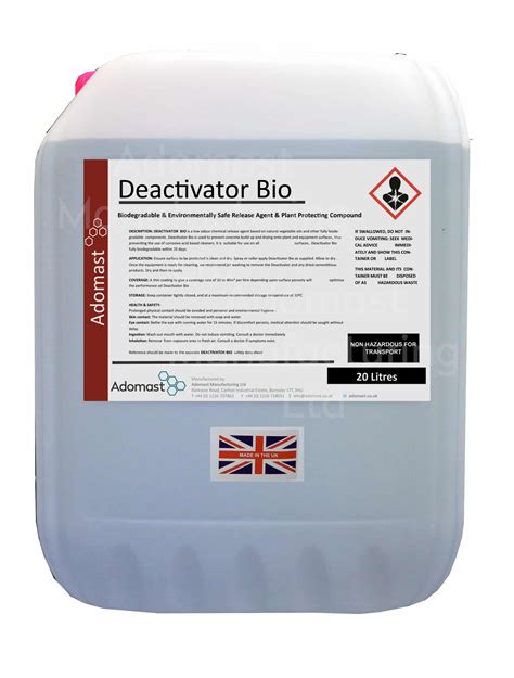 Deactivator Bio Adomast Manufacturing