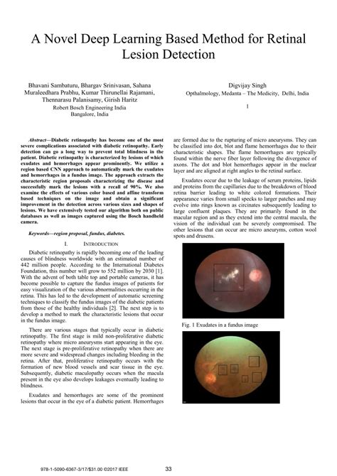 pdf a novel deep learning based method for retinal lesion detection