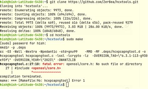 Unable To Install Hcxtools From Source Openssl Error General Help Zorin Forum