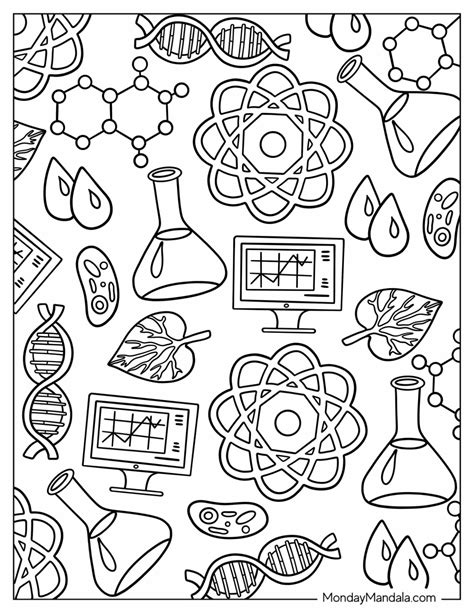 20 Science Coloring Pages Free Pdf Printables
