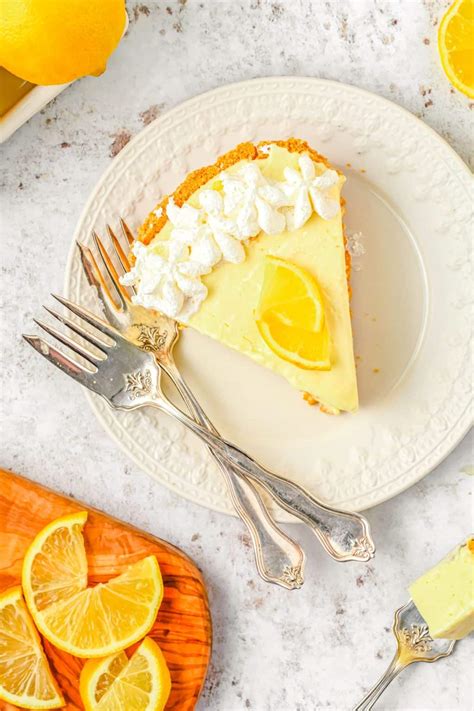 Frozen Lemonade Pie • Food Folks And Fun