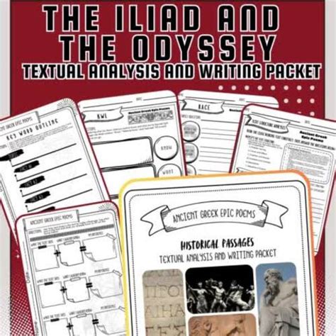 The Iliad And The Odyssey Historical Passages Textual Analysis And Writing