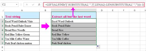 How To Extract All But First Last Word In Excel