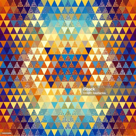 기하학적 추상 삼각형 패턴입니다 원활한 벡터 이미지입니다 3차원 형태에 대한 스톡 벡터 아트 및 기타 이미지 3차원 형태 가능성 곡선 Istock
