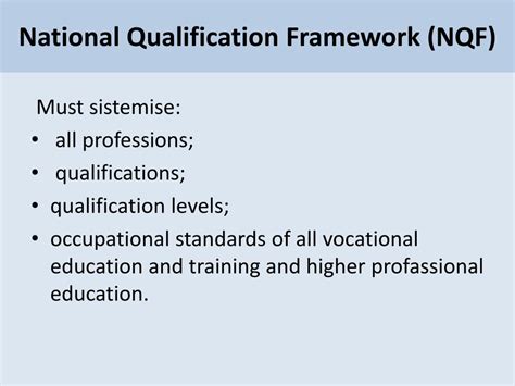 Ppt National Qualification Framework Powerpoint Presentation Free Download Id 3346749