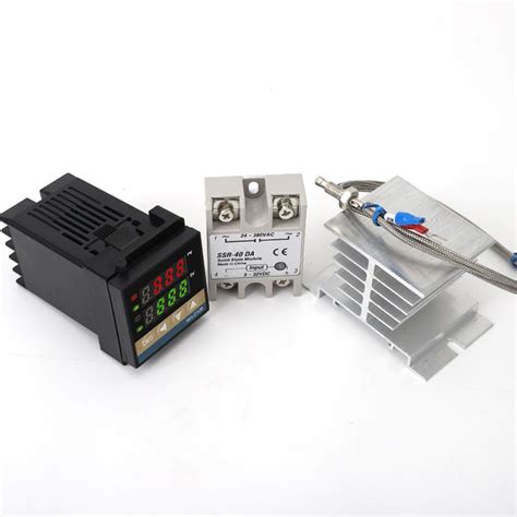 Rex C100 Pid Temperature Controller 110 220v 400°c Digital Thermostat