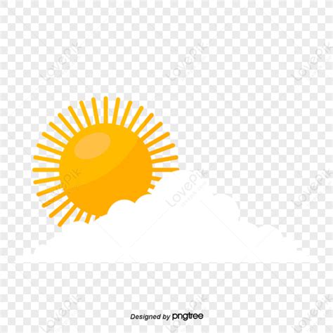 오렌지 태양 광선 구름 일러스트흰 구름주황색분기 Png 일러스트 무료 다운로드 Lovepik