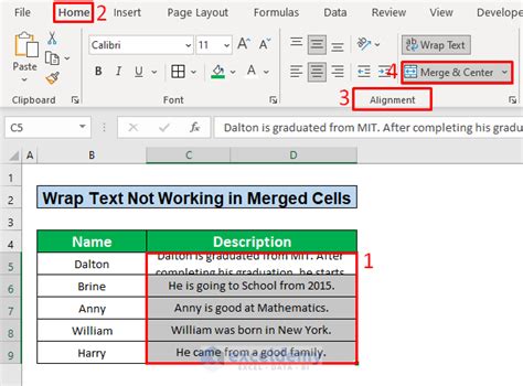 How To Fix Wrap Text Not Working In Excel 4 Possible Solutions