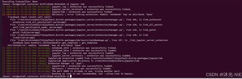 Autodl中jupyterlab服务异常，请ssh登录卸载jupyterlab后重装问题jupyterlab服务异常请ssh登录卸载jupyterlab后重装查看 帮助文档 错误信息