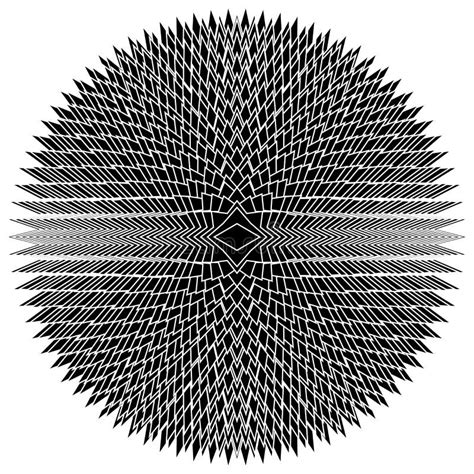 Edgy Jagged Circular Circle Element Concentric Shapes Stock Vector Illustration Of Abstract