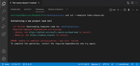 make template dependency errors more clear · issue 1449 · azure azure dev · github