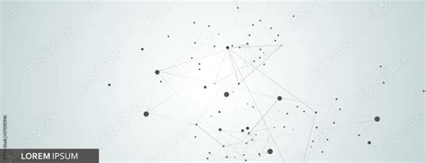 Abstract Science Atom Technology Connection Dot And Line Biology
