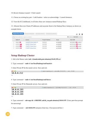 Set Up Hadoop Cluster On Amazon EC2 PDF