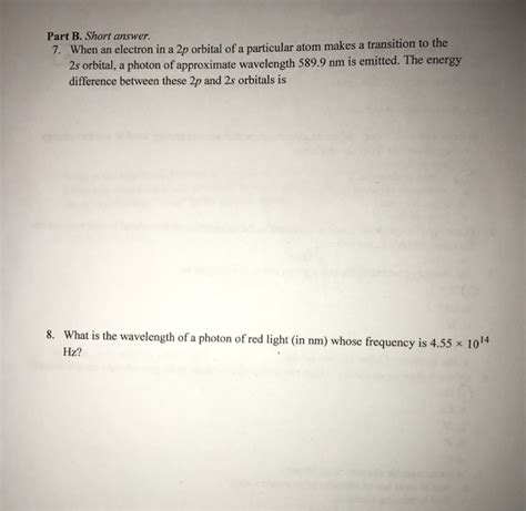 Solved 5 A Paramagnetic Element Is An Element A That