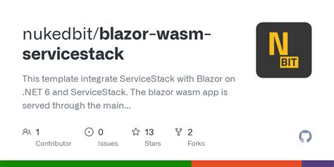 Github Nukedbitblazor Wasm Servicestack This Template Integrate