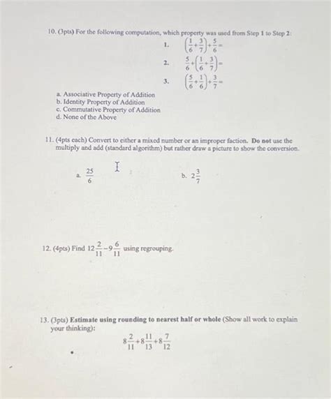 Solved 10 3pts For The Following Computation Which