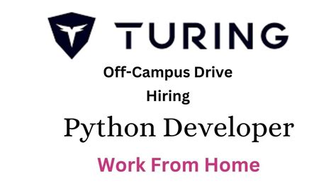 Turing Off Campus Drive 2025 Hiring Python Developer Beb Tech