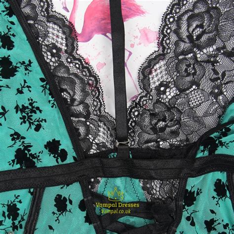 Black Teddy Bodysuits For Women Wetlook Lace Teddy Choker Neck Backless