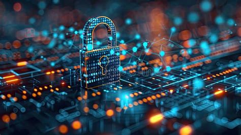 Secure Your Digital World With Cyber Security Technology Abstract