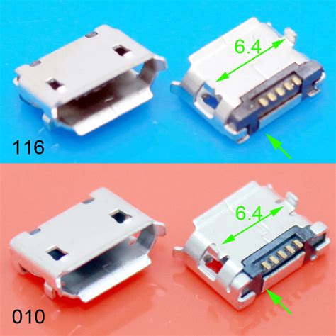 Micro Usb Pin B Type Female Connector For Mobile Phone Micro Usb Jack Connector Pin