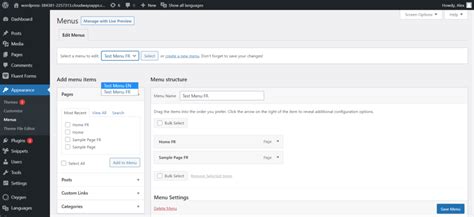 How To Have Language Dynamic Menus With Polylang Smooth Websites