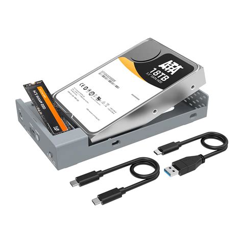 Amazon Com MAIWO Dual Bay Enclosure For M NVMe SATA SSD And Inch SATA SSD HDD