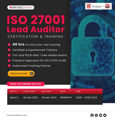 Infosec Train On Linkedin Iso Iso27001 Iso27001la Training Iso27001certification…