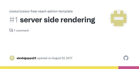Server Side Rendering Issue 1 Coreui Coreui Free React Admin