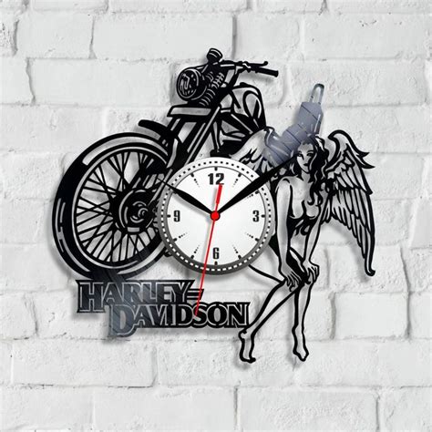 Мотоцикл Годинник ретро Годинник мотобайк Годинник із мотоциклом ...