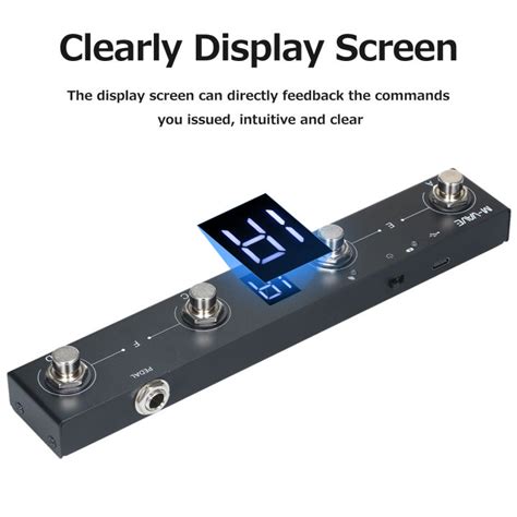 M VAVE Chocolate BT Wireless MIDI Controller Rechargeable 4 Buttons Portable MIDI Foot