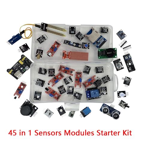 For Arduino 45 In 1 Sensors Modules Starter Kit Better Than 37in1 Sensor Kit 37 In 1 Sensor Kit