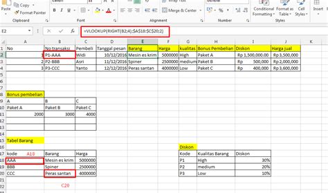 Cara Kombinasi Rumus Excel Vlookup Lengkap Dengan Latihan Soal Update Informasi