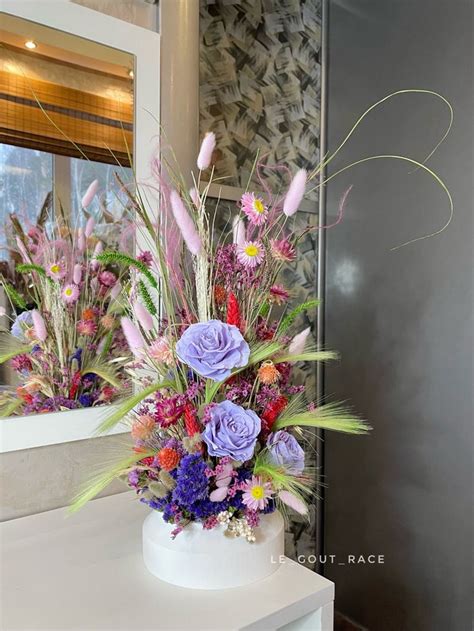 Букет из сухоцветов и стабилизированных цветов Флористика Цветы Композиция