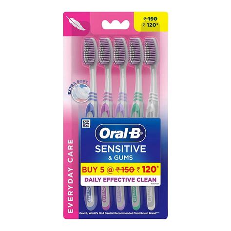 Oral B Sensitive And Gums Toothbrush Designed For In Between Teeth