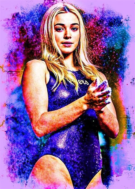 Olivia Livvy Dunne Gymnastics Sexy Model Celebrity 45 Art Aceo Print