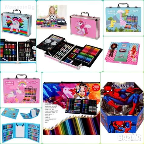 Комплект за Рисуване и оцветяване Komplekt Za Risuvane Чудесен Подарък