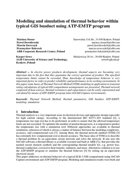 Moddelling Thermal Behaviour Pdf Electrical Network Heat Transfer