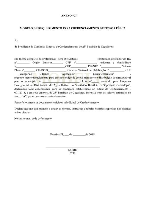 ANEXO C MODELOS DE REQUERIMENTOS PARA CREDENCIAMENTO Digital Magazine Doc