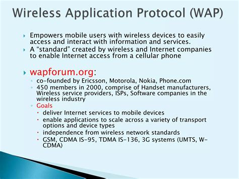 Wireless Application Protocol Wap Pptx
