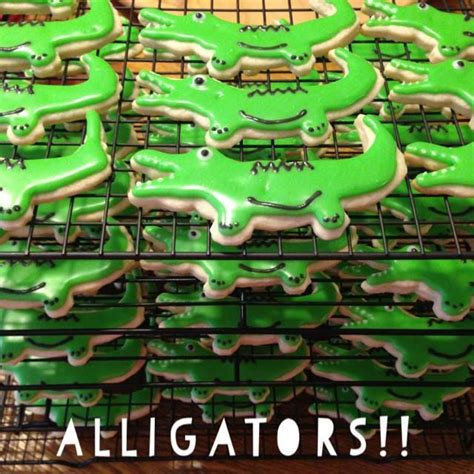 Blogger Alligator Cookie Ideas Green Alligator Cookie Design