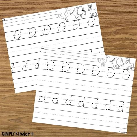 Letter D Write The Letter Small Pictures Page Simply Kinder
