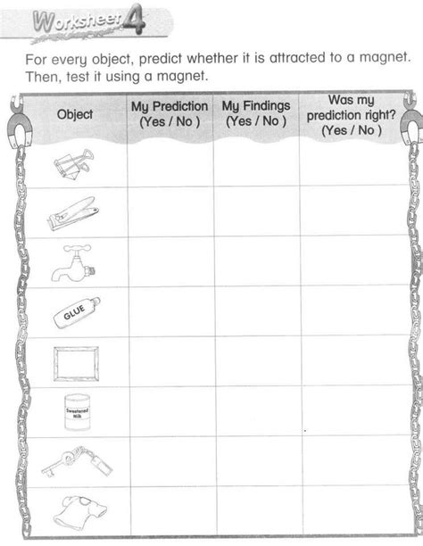 Free Primary Science Worksheets