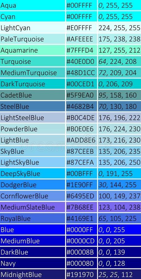 Green Color Shades Chart