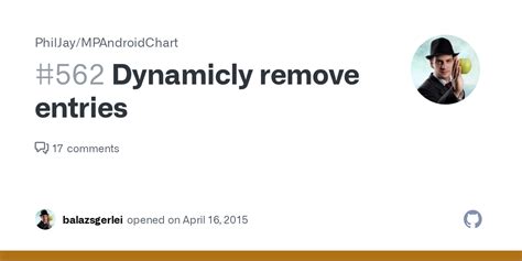 dynamicly remove entries · issue 562 · philjay mpandroidchart · github