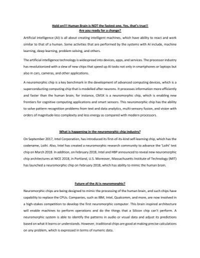 Neuromorphic Chip Articlefinal