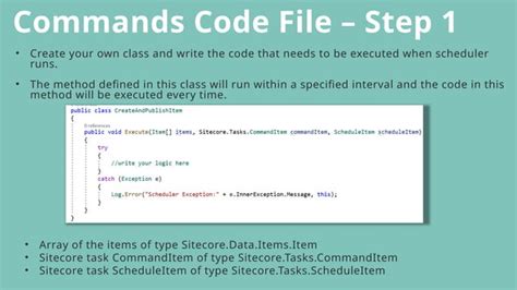 Understanding Sitecore Schedulers Configuration And Execution Guide Ppt
