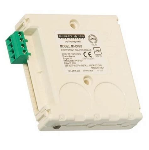 White Fire Alarm Control Panel MORLEY LOOP ISOLATION MODULE Model Name Number Diso At 2150
