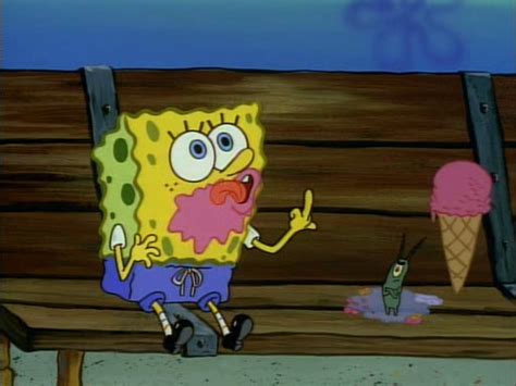 Spongebob Flips Off Plankton In The Episode Walking Small Rspongebob