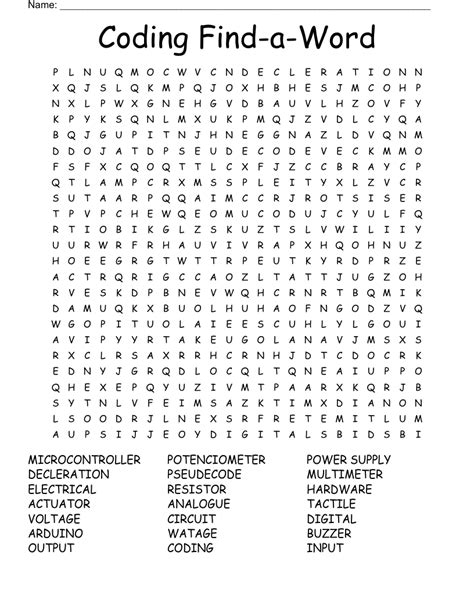 Coding Word Search Wordmint